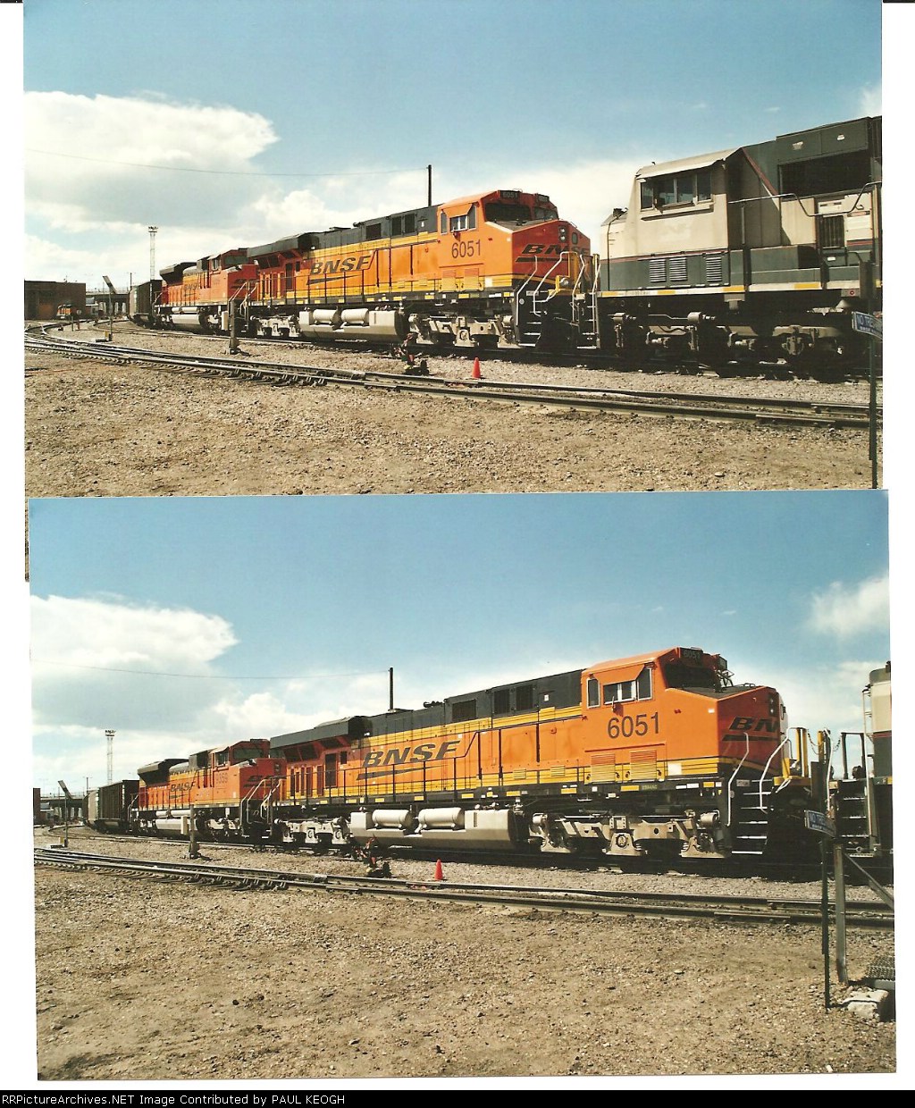 BNSF 6051 with BNSF 9359 roll past me with BNSF 5882 as the lead unit